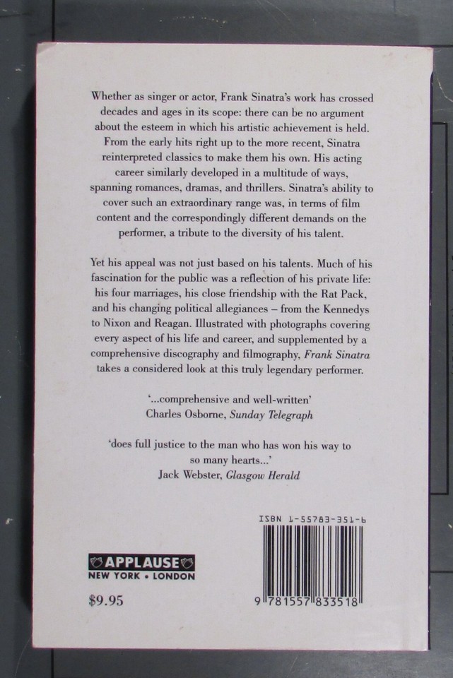 Legends Ser.: Frank Sinatra by Derek Jewell (2000, Trade Paperback ...