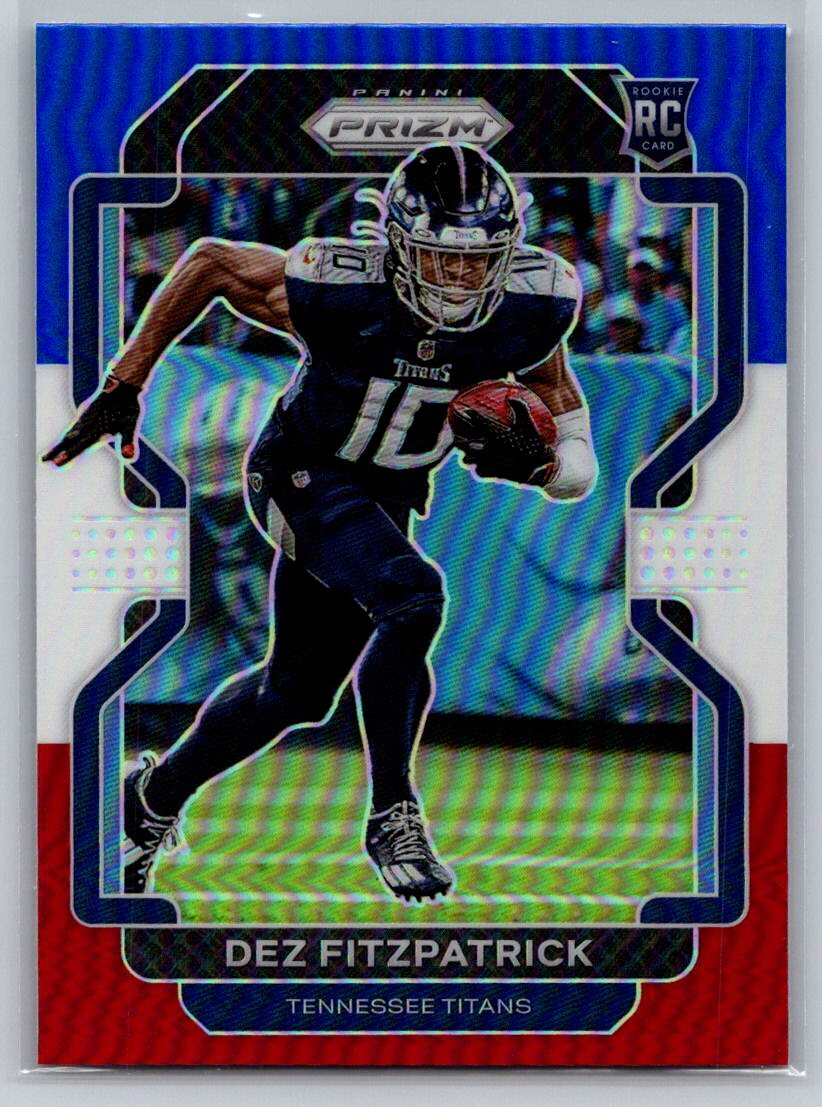 2021 Panini Prizm #366 Dez Fitzpatrick Red White Blue Prizm RC TITANS ...