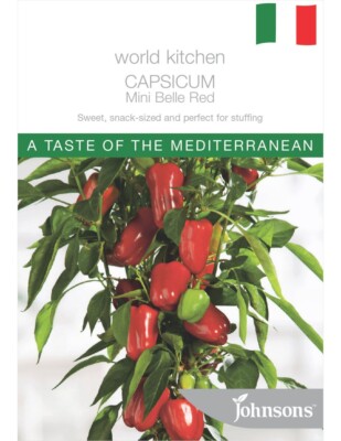 NEW - CAPSICUM Mini Bell Red - 15 Seeds - EASY TO GROW! Sweet! Spring ...