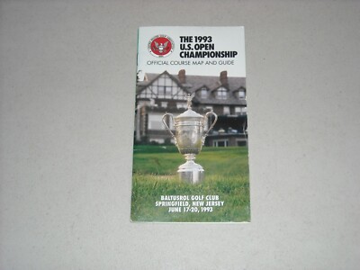 1993 U.S. OPEN CHAMPIONSHIP OFFICIAL COURSE MAP and GUIDE BALTUSROL ...