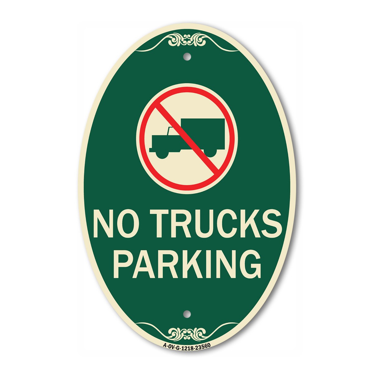 No Truck Parking Signs