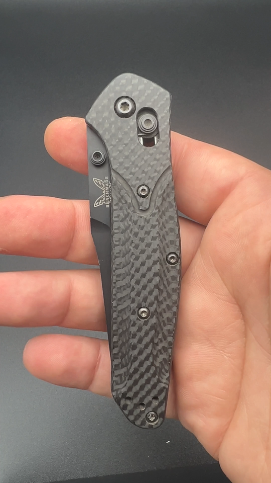 CUSTOM Benchmade 940-1 Osborne AXIS Lock Knife Carbon Fiber W/ M4 Black ...