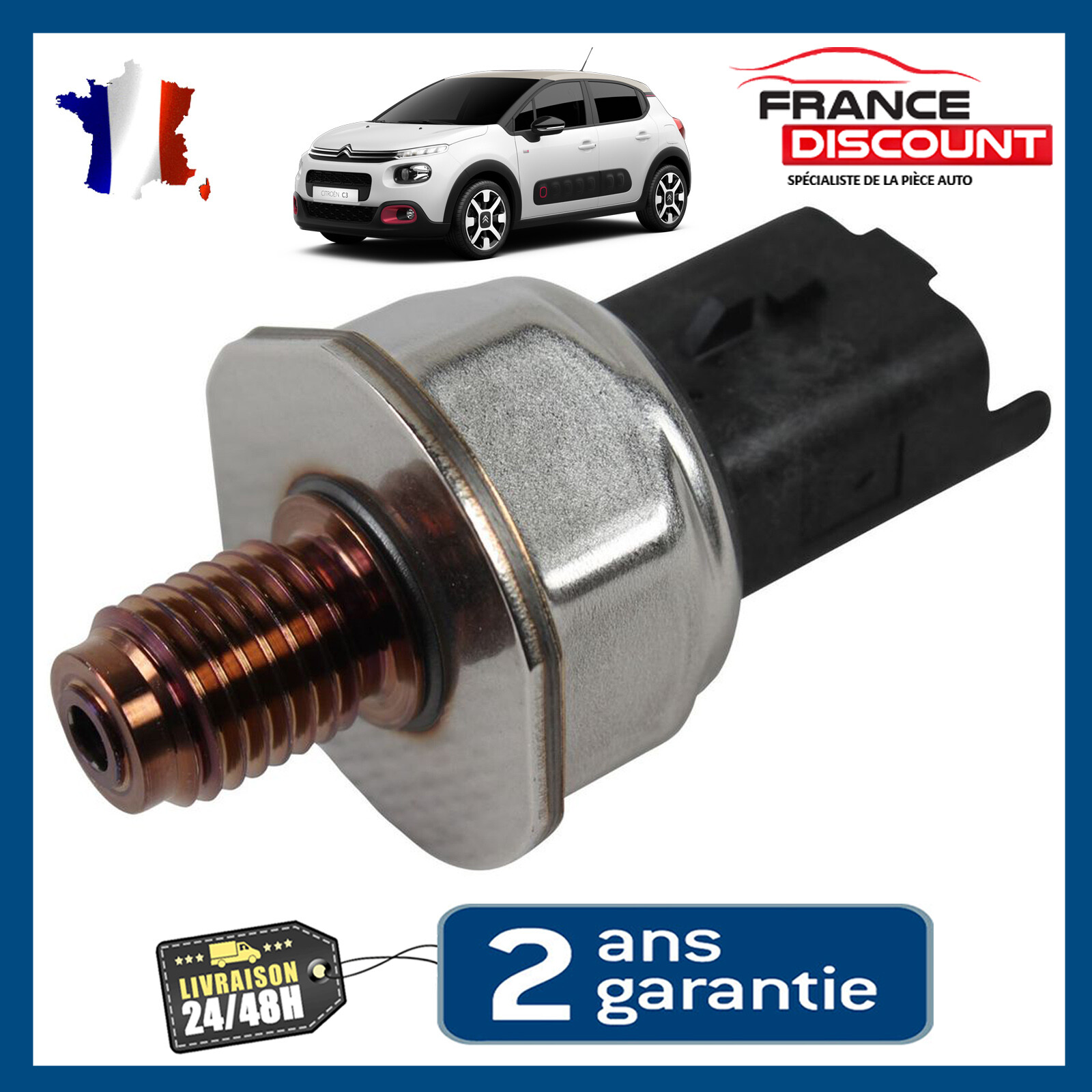 Capteur de pression de carburant IDEM 1920GW 9658227880 9664111780 1920 ...