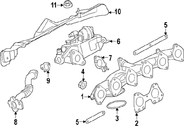 BMW 11628597827 GENUINE OEM EXHAUST MANIFOLD NUT | eBay