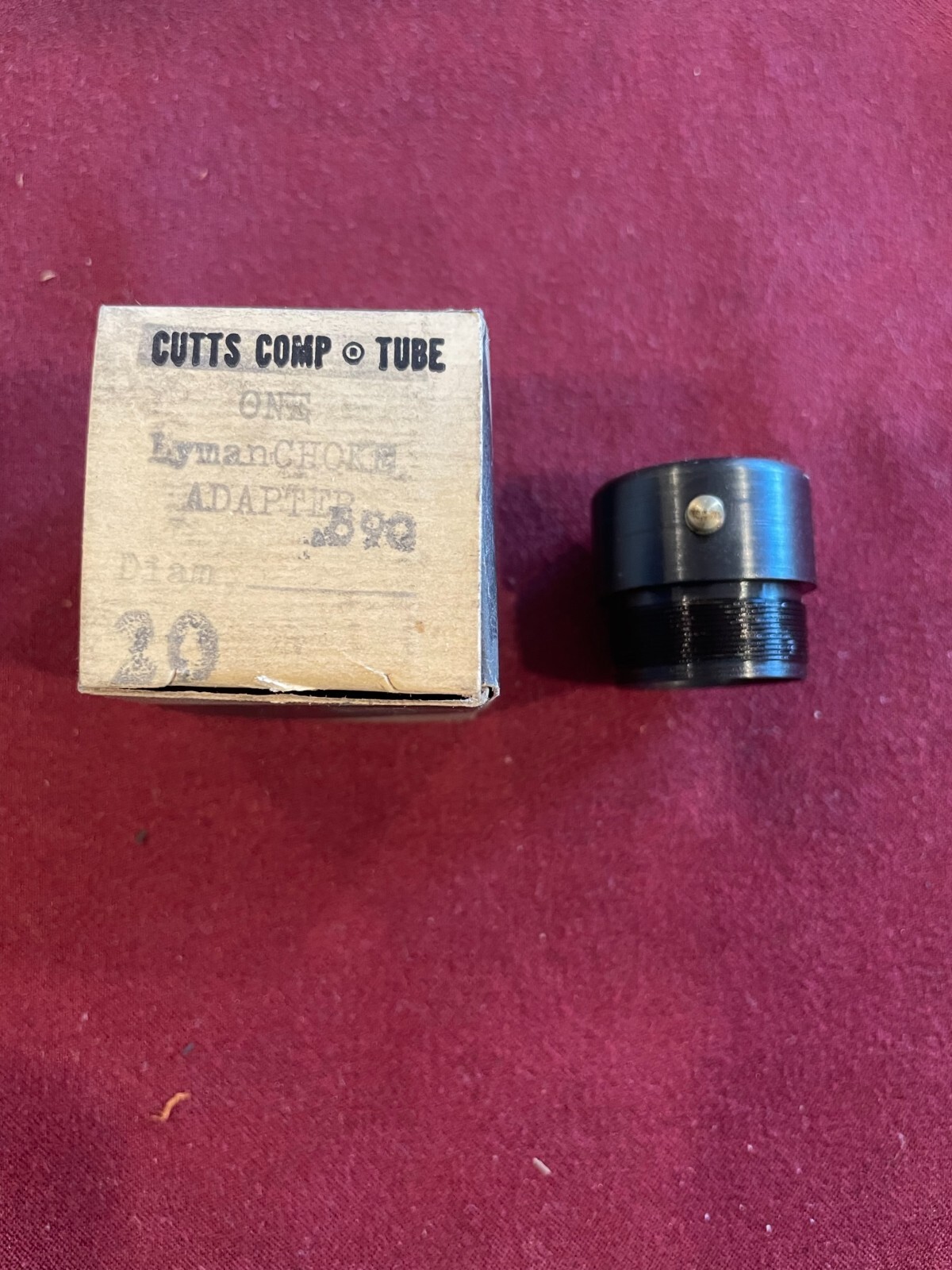 Lyman Cutts 20 Gauge Choke Adapter Blued . 690 Diameter ! New In Box ...