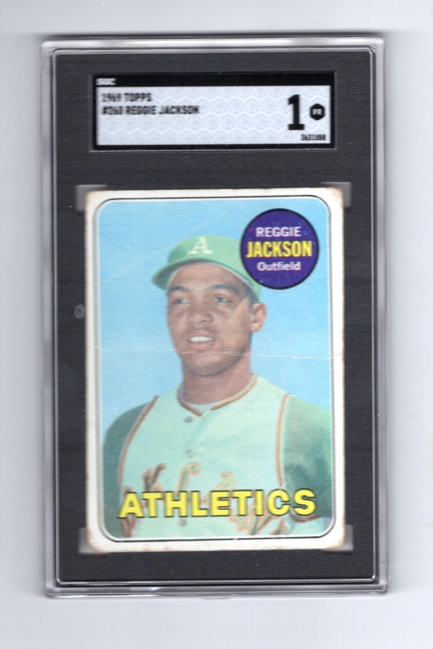 1969 Topps Reggie Jackson Rookie #260 SGC 1 | eBay