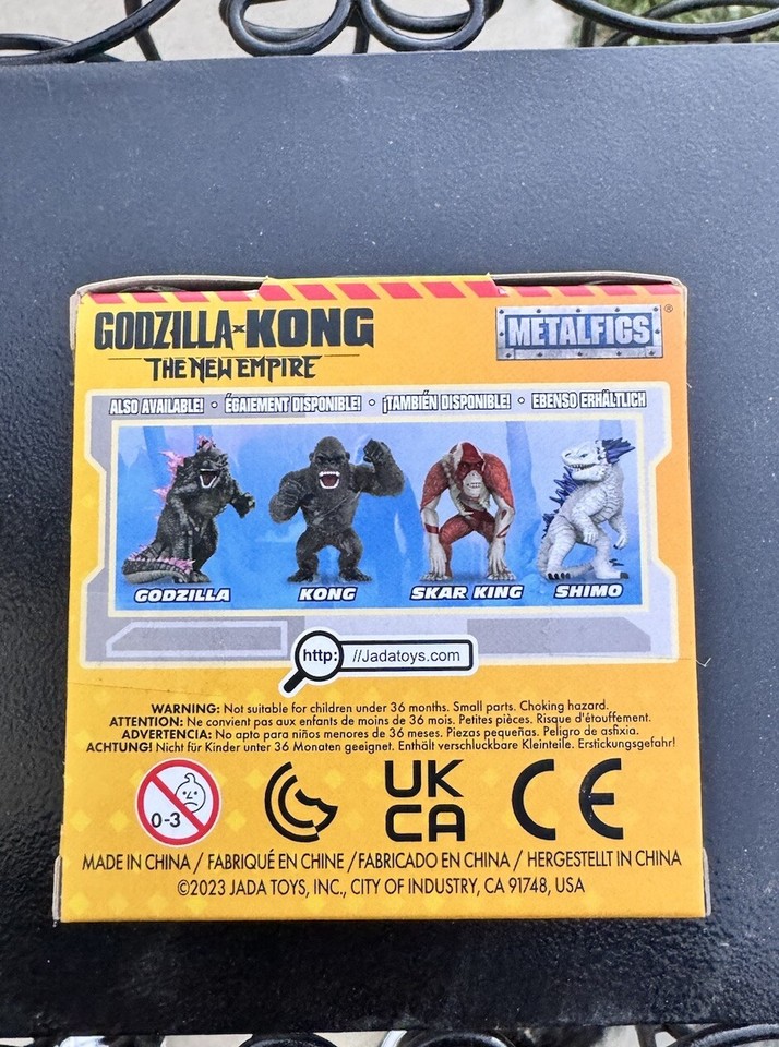 NEW 2024 JADA METALFIGS KEY CHAINS Godzilla X Kong The New Empire KING ...