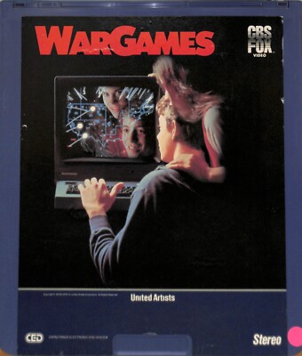 WarGames (1983) Vintage CED RCA SelectaVision Videodisc Tested WORKING ...