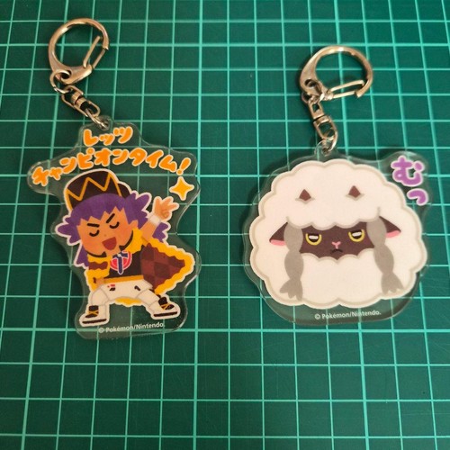 Pokemon Dande Pokemon Wooloo Irasutoya Acrylic Key Chain | eBay