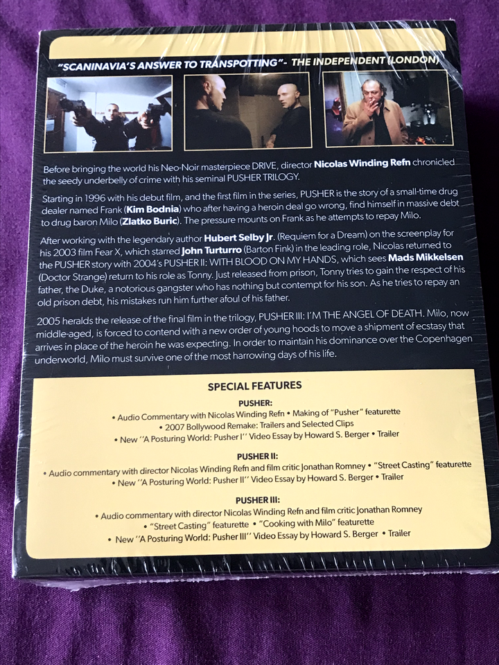 NEW SEALED UMBRELLA BLU RAY BOX SET / PUSHER TRILOGY / NICHOLAS WINDING ...