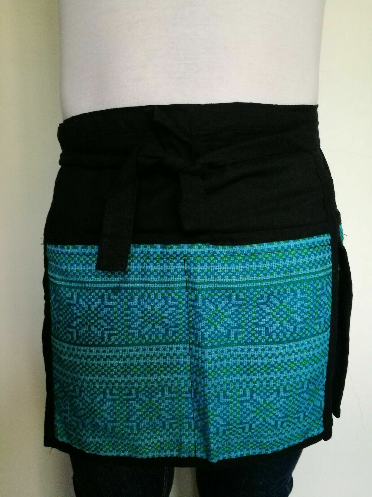 Apron Thai Hmong Embroidery Handmade Bar Hill Clean Kitchen Half Body ...