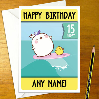 MOLANG Personalised Birthday Card - mo lang piu personalized rabbit ...