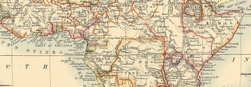 COLONIAL/TRIBAL AFRICA British East/Central/South Africa JOHNSTON 1892 ...