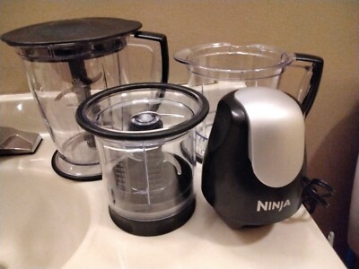 Ninja QB1004 Master Prep Pro Blender Food Processor Set Lot w/ 16oz ...