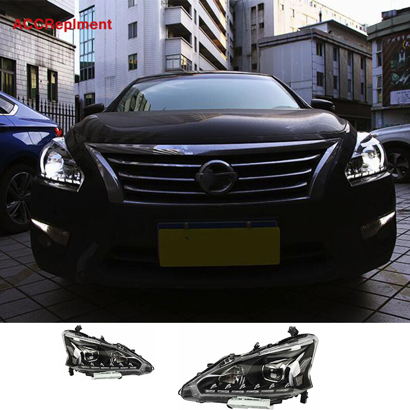 2Pcs For Nissan Altima Headlights assembly 2013-2015 LED Bulbs ...