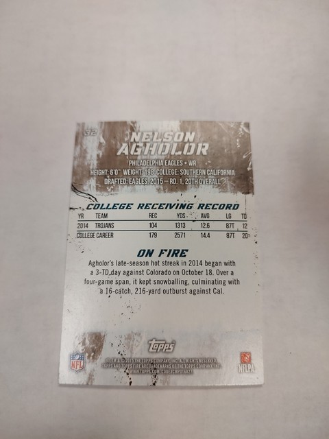2015 Topps Fire - Rookies Silver #32 Nelson Agholor (RC) for sale ...