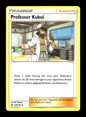 Pokemon Sun & Moon Professor Kukui 128/149 U | eBay