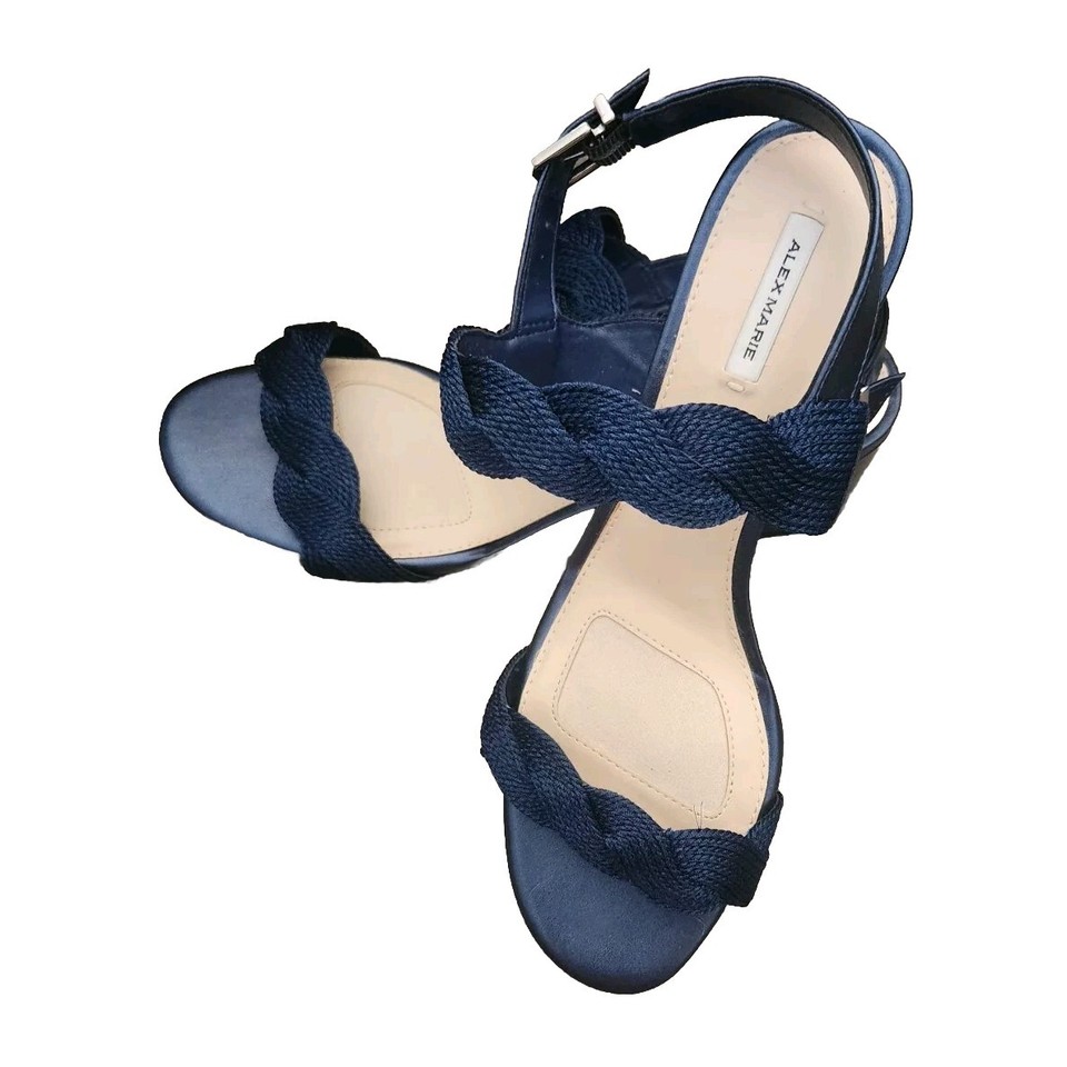 Alex Marie Deva Braided Shoe Navy Blue Size 10 Never Worn !! 2 1/2 ...
