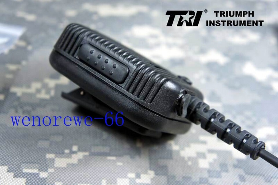 IN US!!! TRI THALES Hand Microphone Air Duct Earphone 6pin for PRC 152 ...
