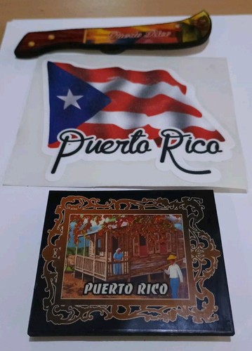 PUERTO RICO MAGNET 2PCS , STICKER PUERTO RICO FLAG 5"X3" | eBay