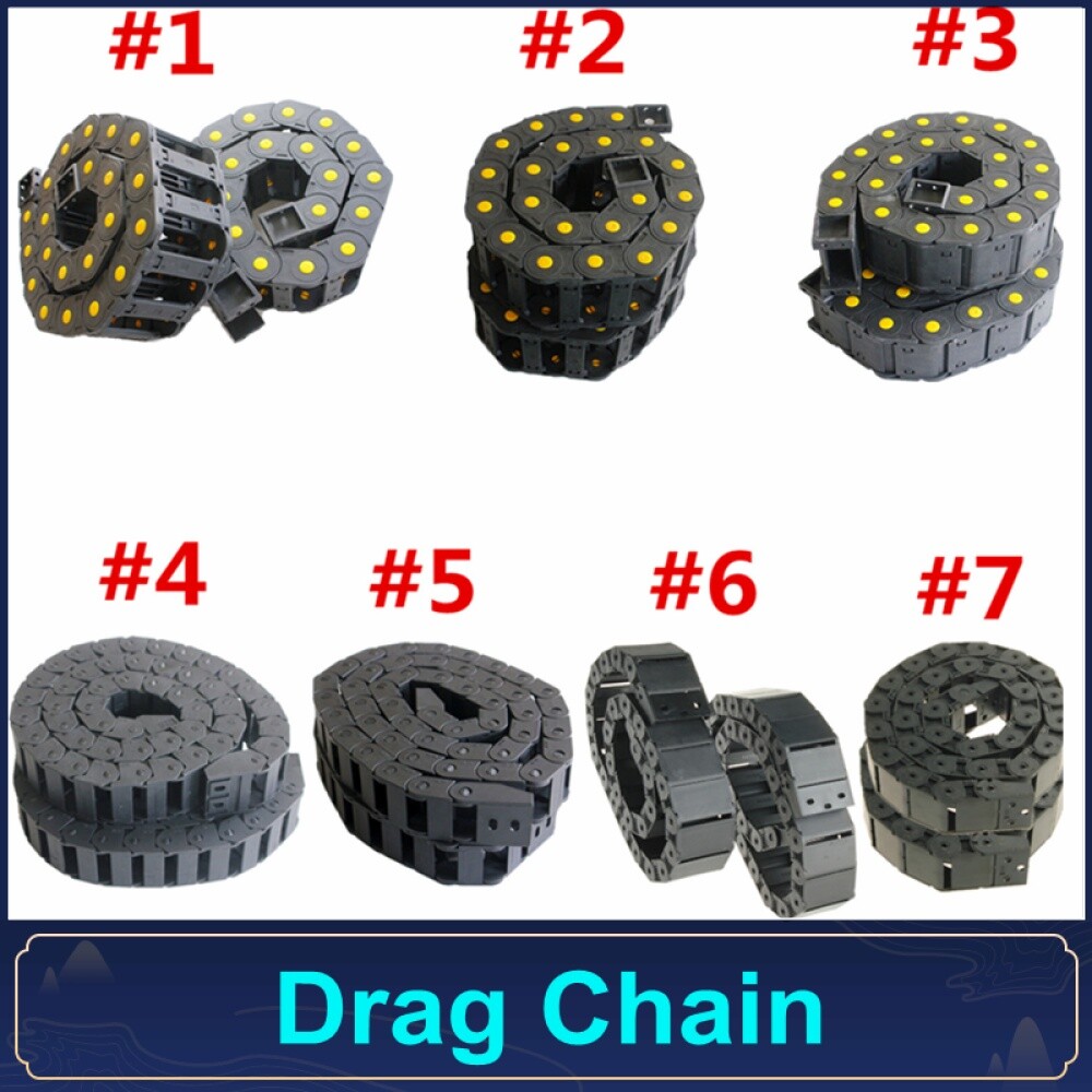 2PCS Nylon Drag Chain Cable Management Wire Carrier R28/38/55 Für 1M 2M ...