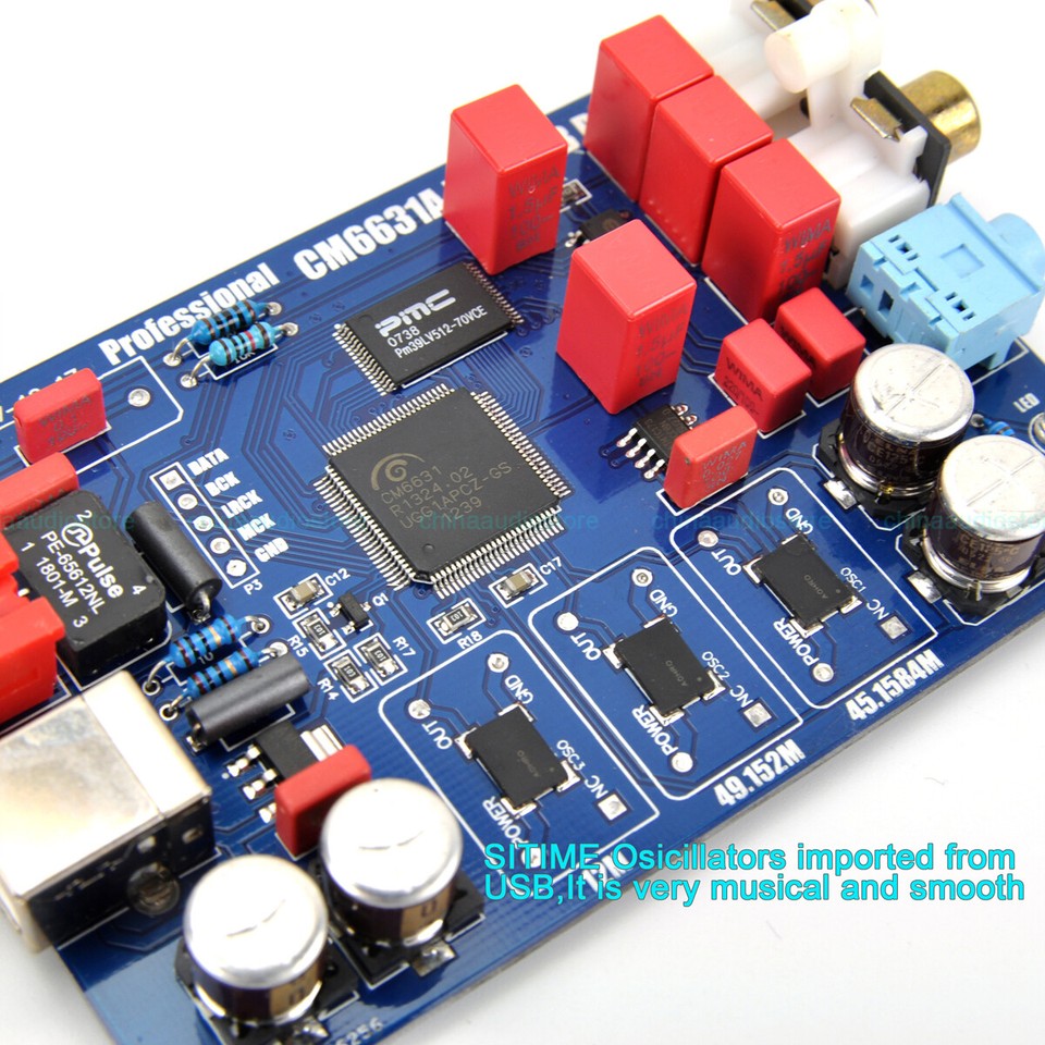 Dual USB CM6631A ES9023 DAC Hifi USB DAC Digital Interface Android ...
