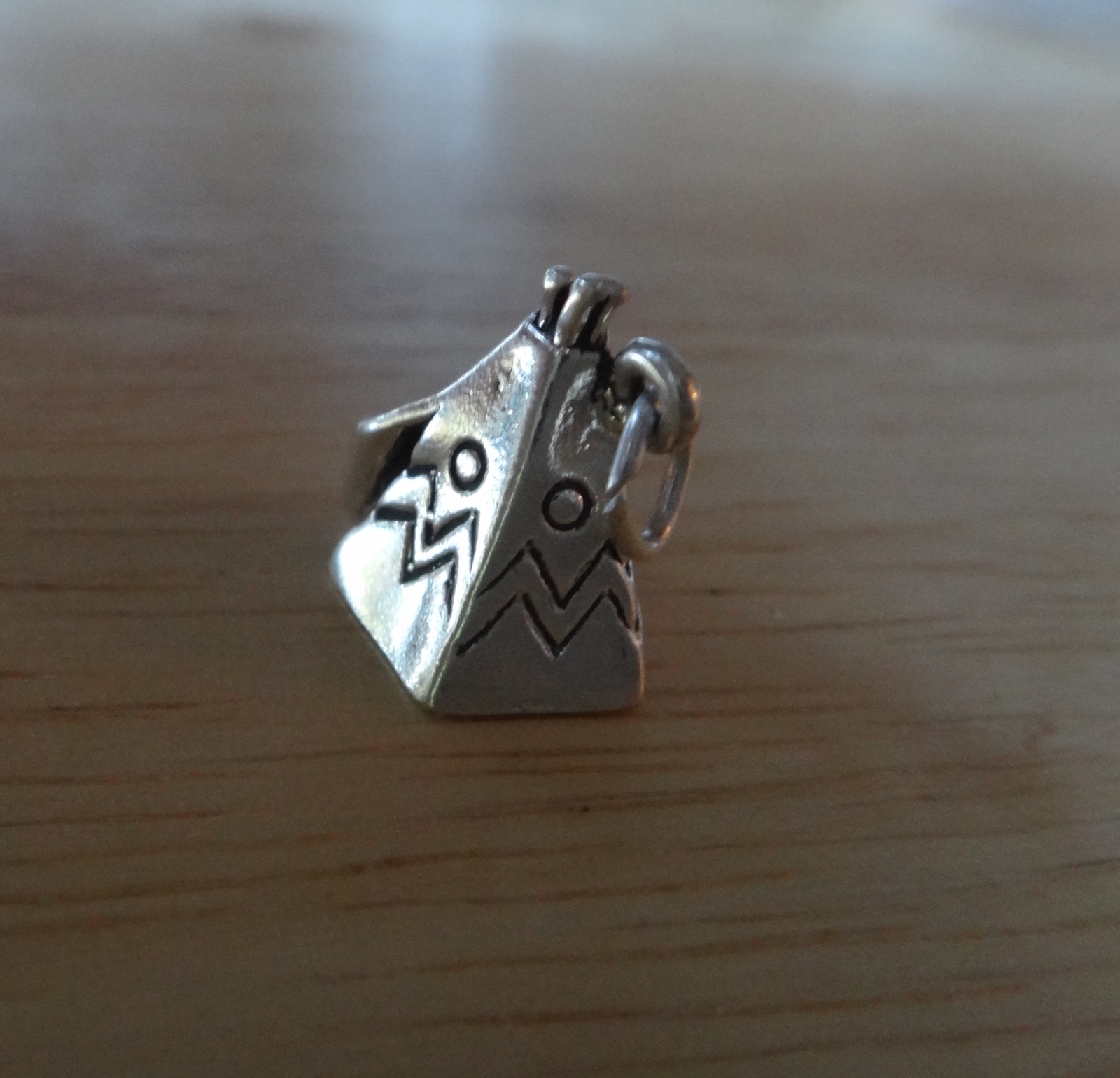 Sterling Silver 3D 14x14x12mm Indian Teepee Tepee Tipi Charm | eBay