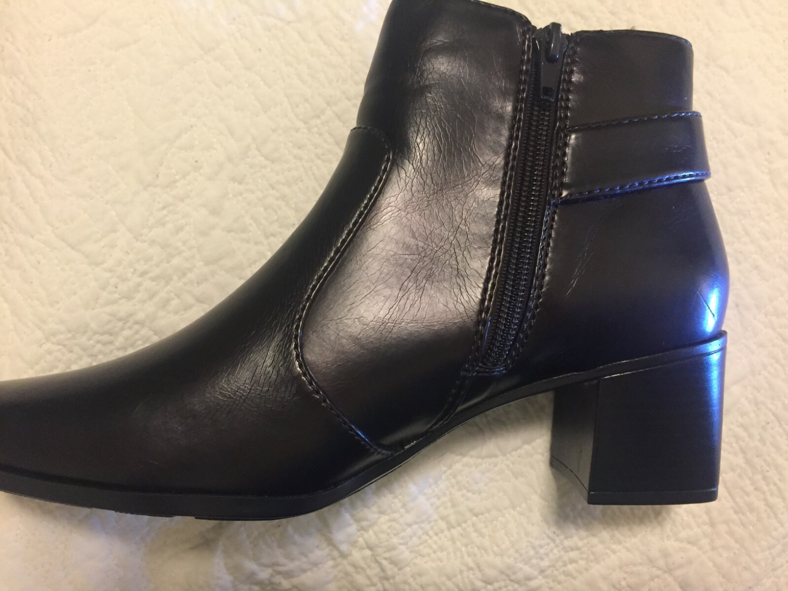 Judith Ankle Boots Brown Leather with Buckle and Zipper New without Box ...