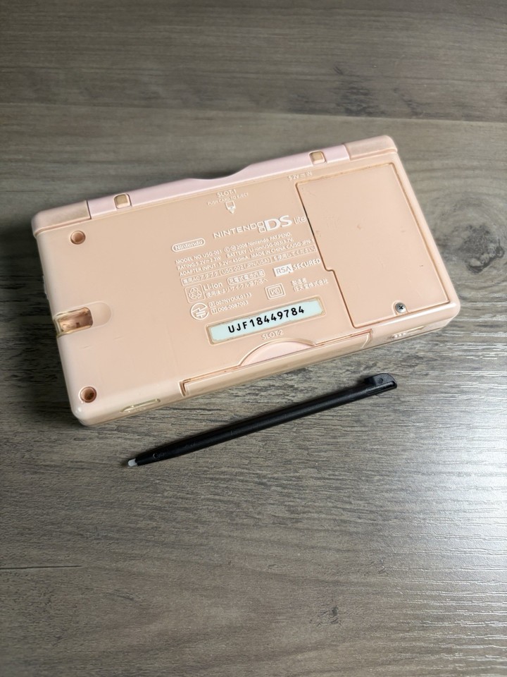 Nintendo DS Lite Coral Pink System Game Only (USG-001) Tested Works ...