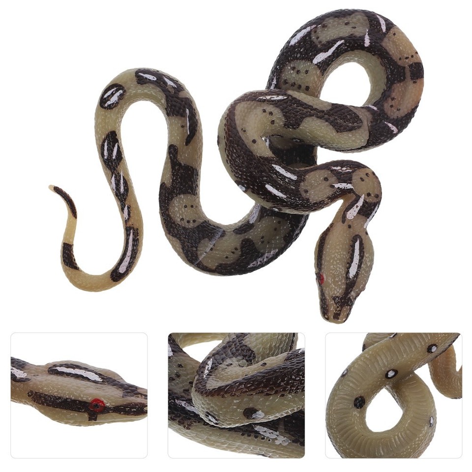 Realistic Snake Toy Plastic Model for Halloween Prank Trick Animal ...