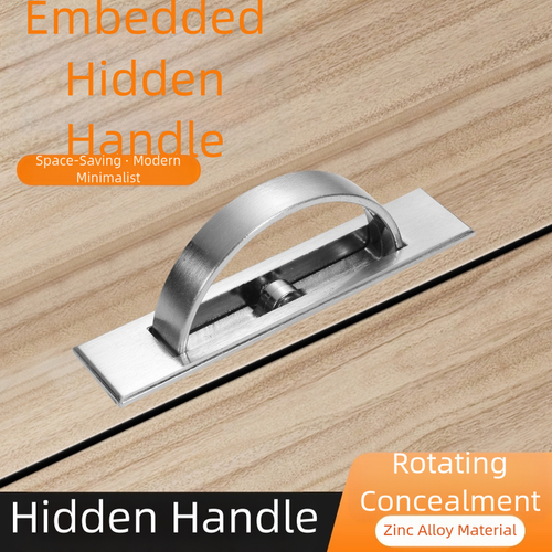 Zinc Alloy Cabinet Handle Recessed Concealed Pull for Doors and ...