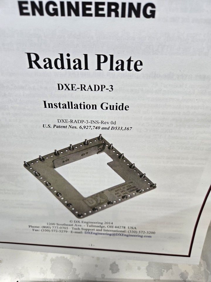 DX Engineering Ham radio Antenna Radial Plate | eBay