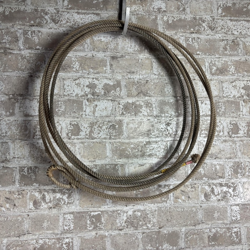 Western Lariat Roping Rope Cowboy Ranch Lasso with Honda Loop Rawhide ...