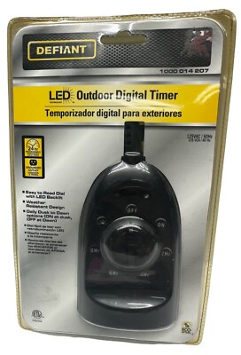 Defiant LED Outdoor Digital Timer (1000 014 207) *BRAND NEW - SEALED ...
