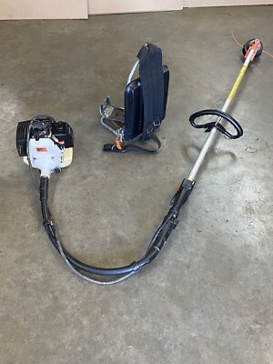 STIHL FR106 BACKPACK BRUSHCUTTER /TRIMMER STARTS NEEDS SERVICED READ ...