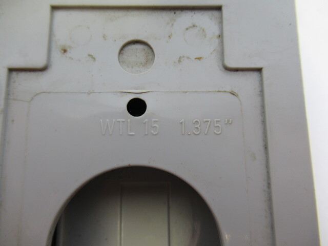 Scepter WTL-15 1-Gang Weatherproof FS Cover PVC Box Mount (1) 1.375 ...