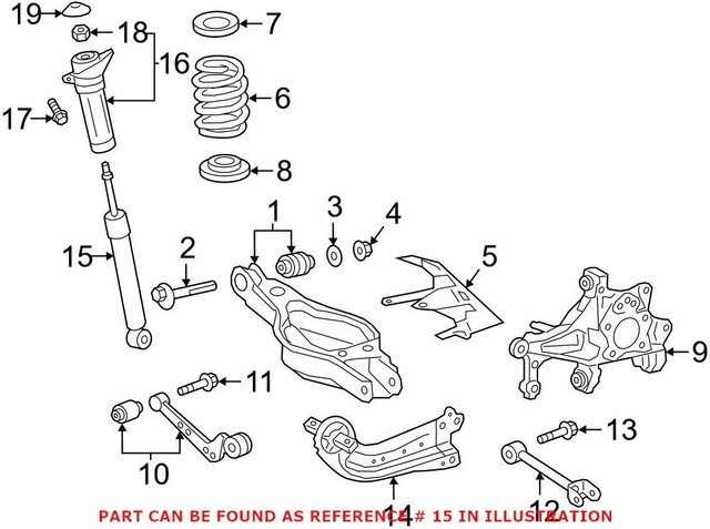 2019 Toyota Rav4 Fwd Rear Passenger Right Strut Shock Spring 48530 ...