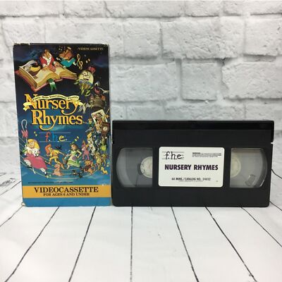 Nursery Rhymes VHS Family Home Entertainment f.h.e. RARE Big Box 1986 ...