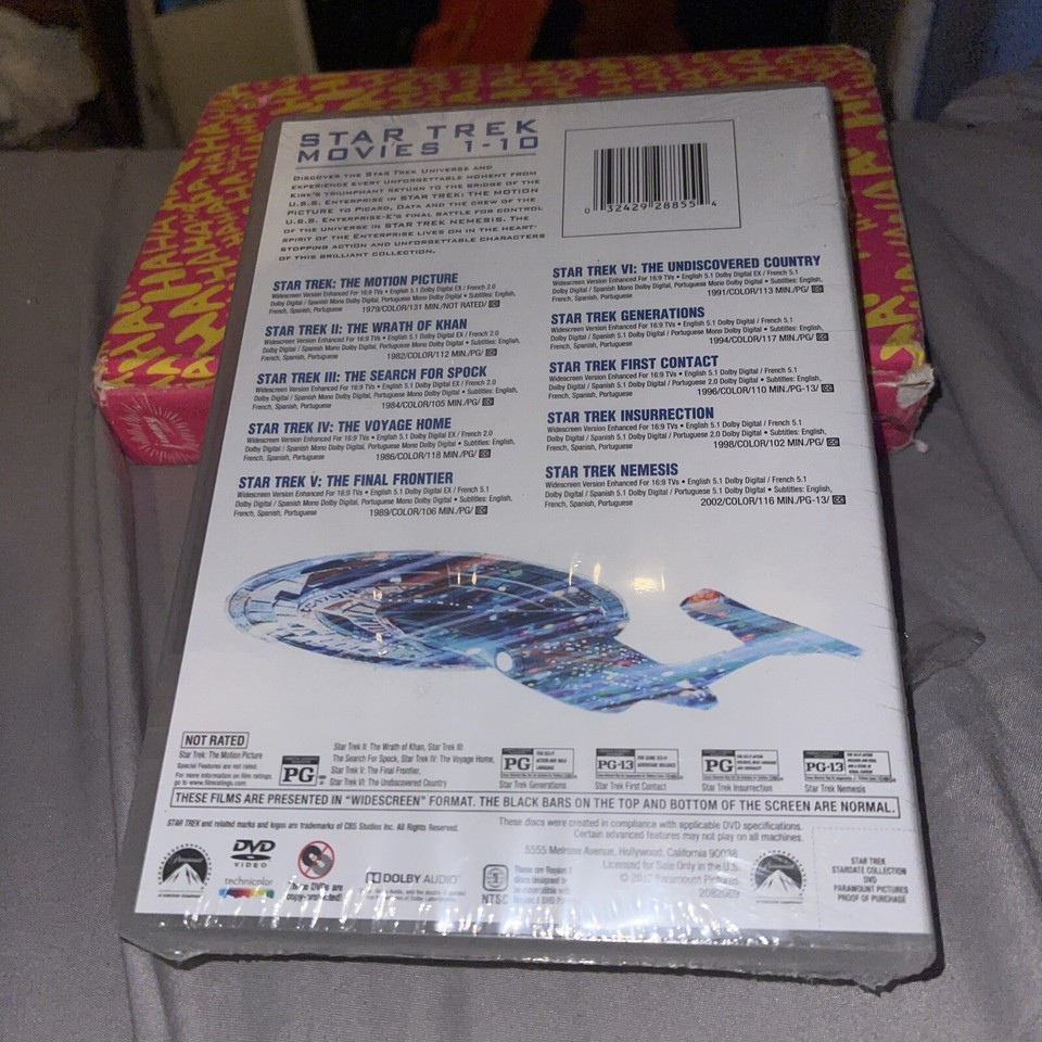 STAR TREK STARDATE COLLECTION MOVIES 1 - 10 New Sealed DVD 32429288554 ...