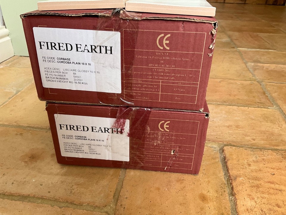 Fired Earth 10cm x 10cm ceramic wall tiles | eBay UK