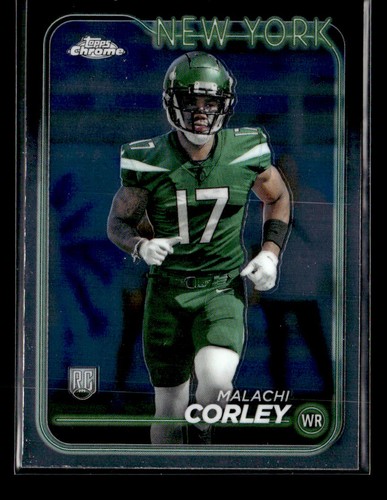 2024 Topps Chrome #224 Malachi Corley Rookie Card New York Jets | eBay