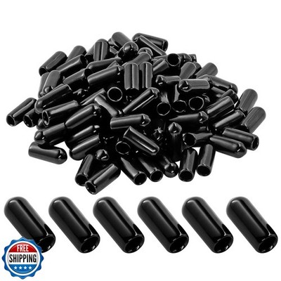 Jamiikury 120PCS Screw Thread Protectors 5mm ID Rubber End Caps Vinyl ...