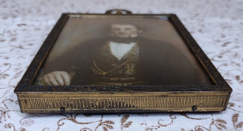 Antique Vintage Miniature Portrait Painting | eBay