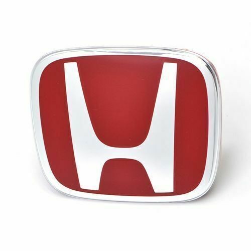 2PCS Front+Rear Red H Emblem Fit For 2006-2015 Honda Civic SI EX Sedan ...
