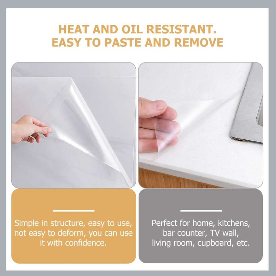 Oil-proof Stickers Waterproof and Liner Kitchen Wallpaper Backsplash | eBay