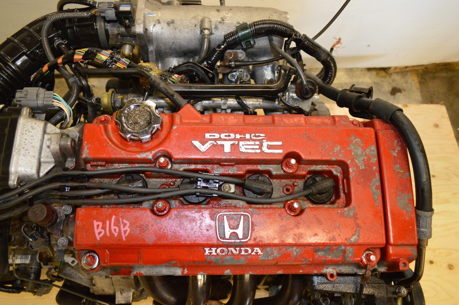 JDM B16B 96-00 HONDA CIVIC TYPE R 1.6L VTEC ENGINE 5 SPEED MANUALLSD ...
