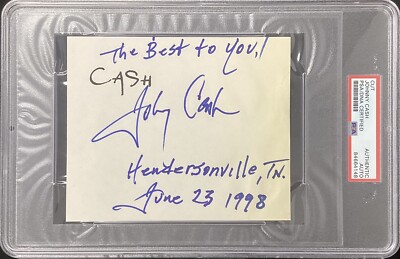Johnny Cash Signed Cut Rock HOF Autograph Best To You Inscription Fire ...