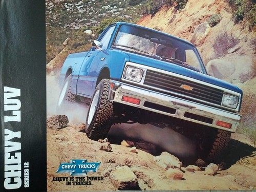 1982 Chevy LUV PICKUP TRUCK Brochure with Color Chart: Gas, DIESEL ...