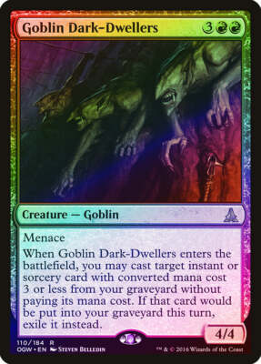 Goblin Dark-Dwellers FOIL Oath of the Gatewatch NM Red Rare MTG CARD ...