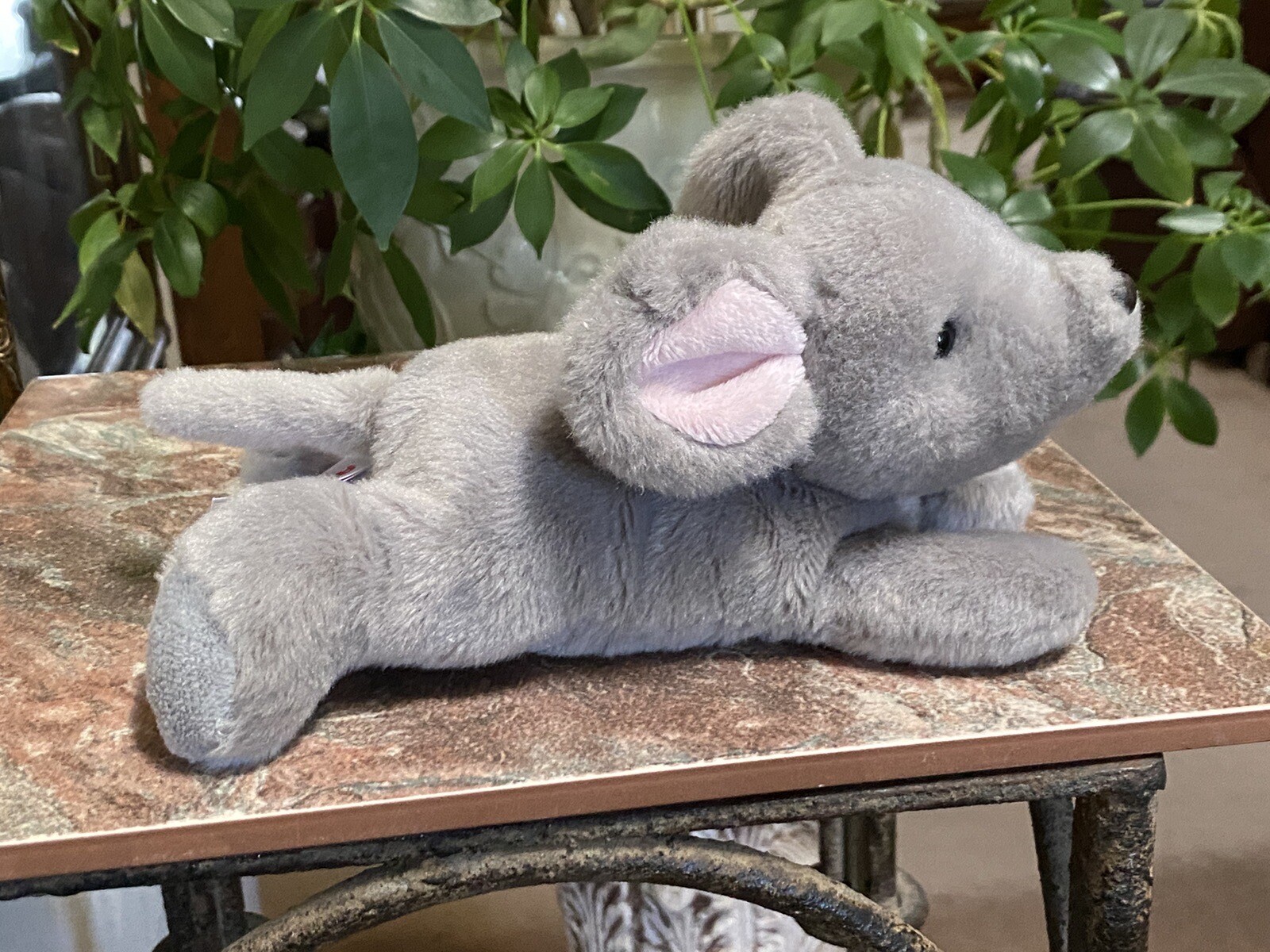 Aurora World Missy Mouse Plush Flopsie Stuffed Grey Animal Toy 8" long ...